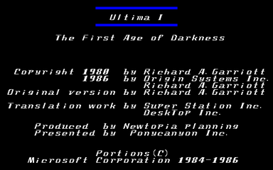 Computer ports of Ultima I - The Codex of Ultima Wisdom, a wiki for ...