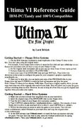 Ultima VI Reference Guide - The Codex of Ultima Wisdom, a wiki for ...